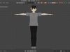3D model 3D low poly male avatar for vrchat vtubing and also for gaming ...