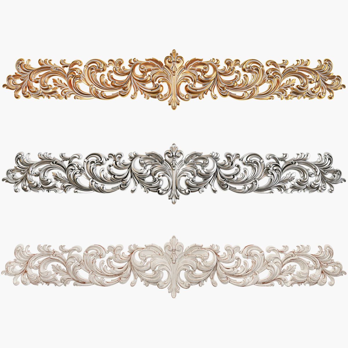 Classic carved 189 3D model | CGTrader