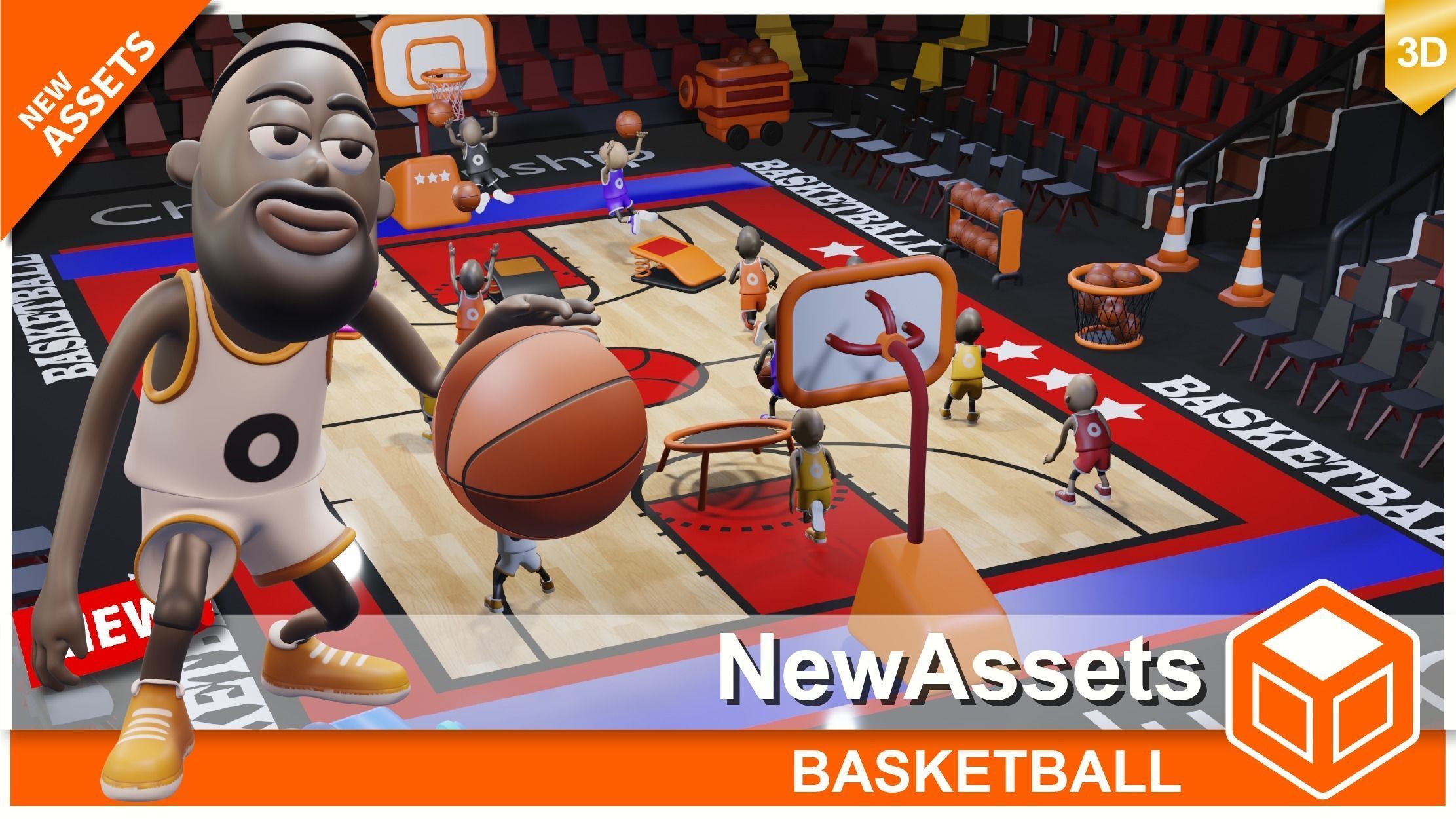 3D model Basketball Game Asset Pack VR / AR / low-poly | CGTrader