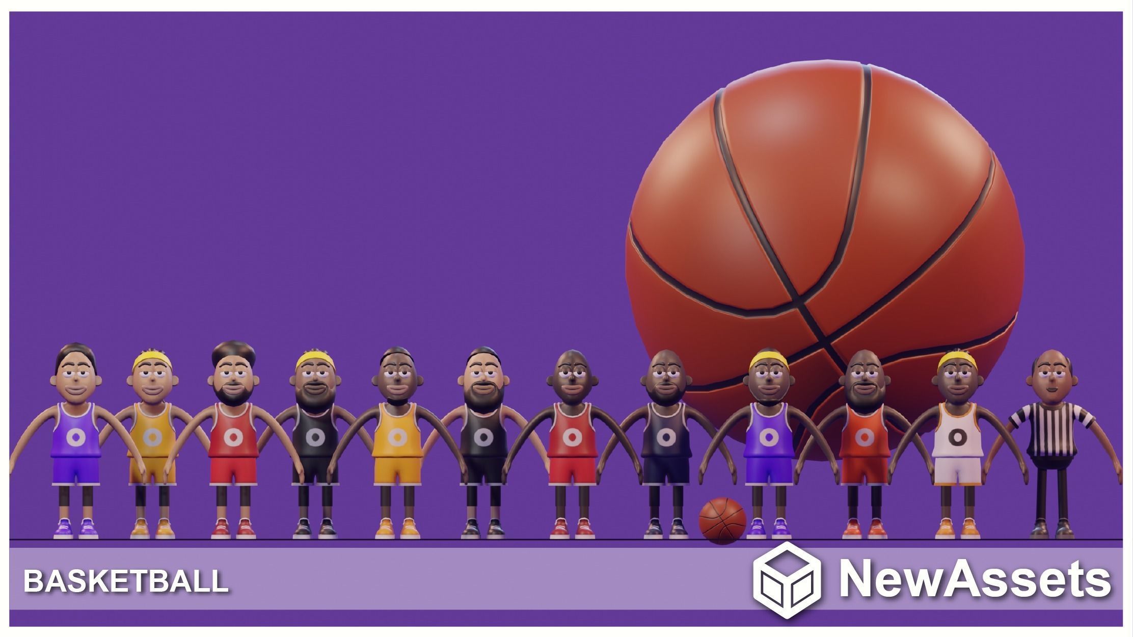 3D model Basketball Game Asset Pack VR / AR / low-poly | CGTrader