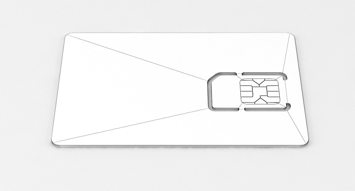 SIM Card 3D model | CGTrader