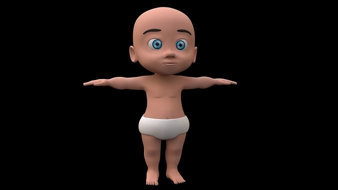 3D model Baby Character 3D Model VR / AR / low-poly | CGTrader