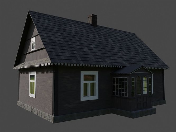 A traditional Polish house from 1934 free 3D model | CGTrader