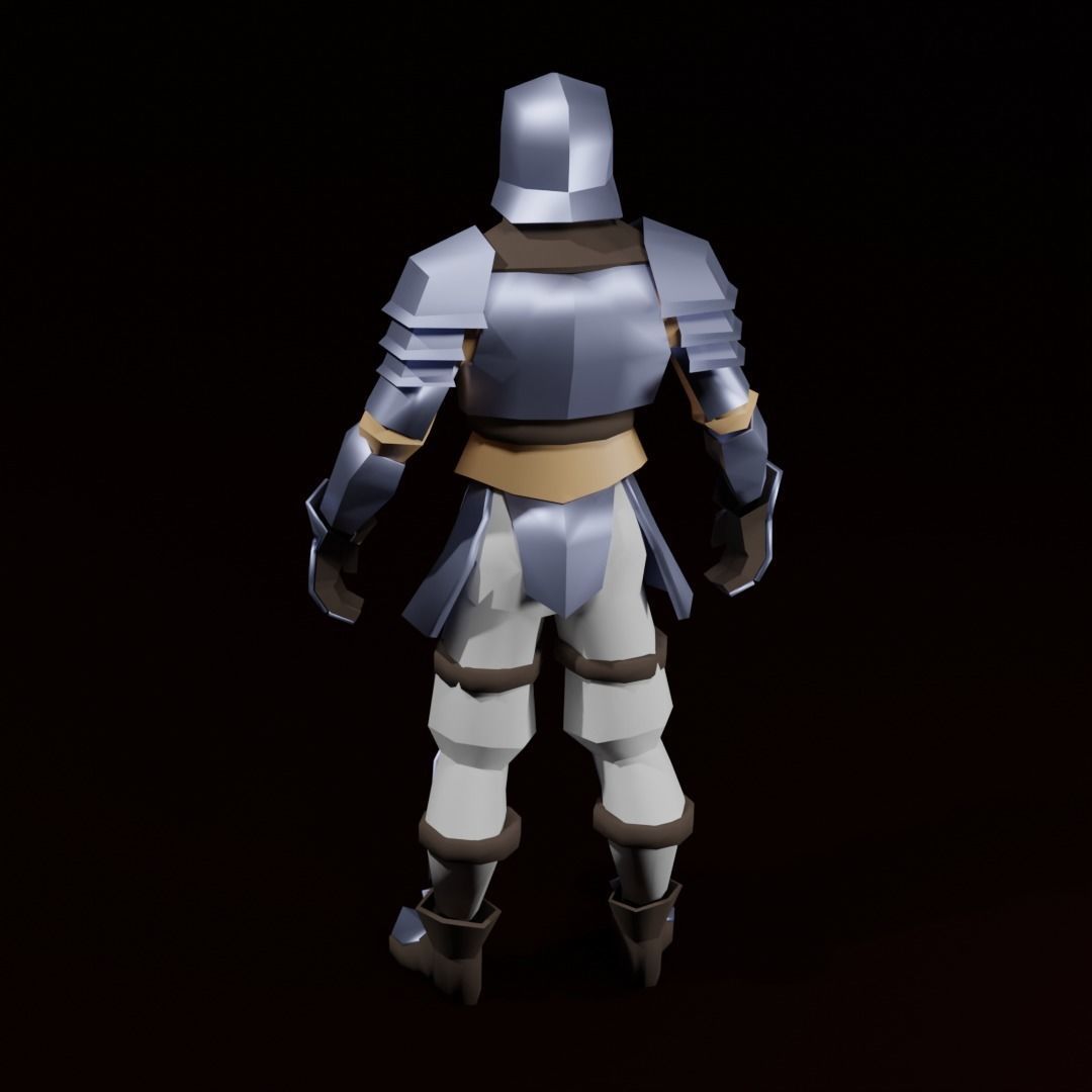 3D model Low Poly Knight Armor VR / AR / low-poly | CGTrader