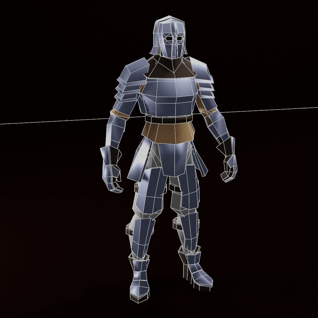 3D model Low Poly Knight Armor VR / AR / low-poly | CGTrader