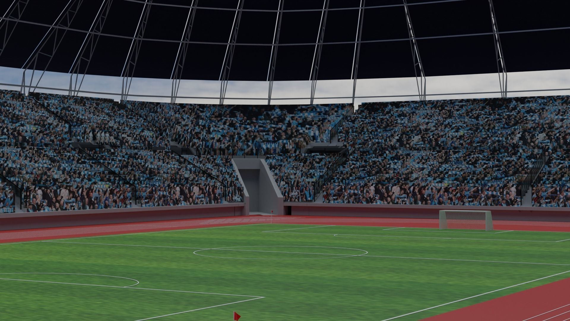 3D model Olympic Stadium - Soccer Fans VR / AR / low-poly | CGTrader