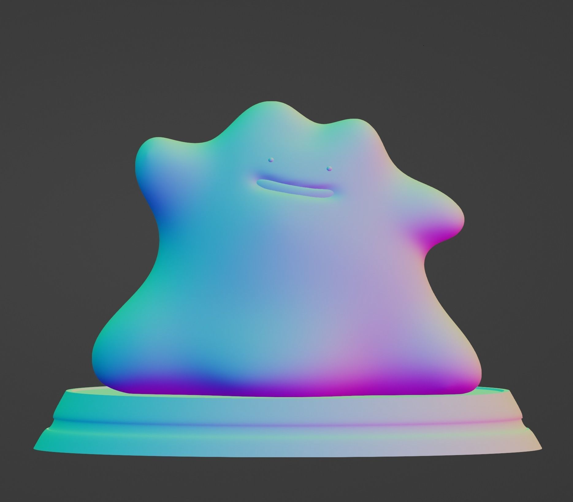 Ditto-Pokemon ghost 3D model 3D printable | CGTrader