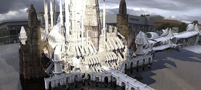 White Palace Emperors city 6 Kit bash 3D model | CGTrader