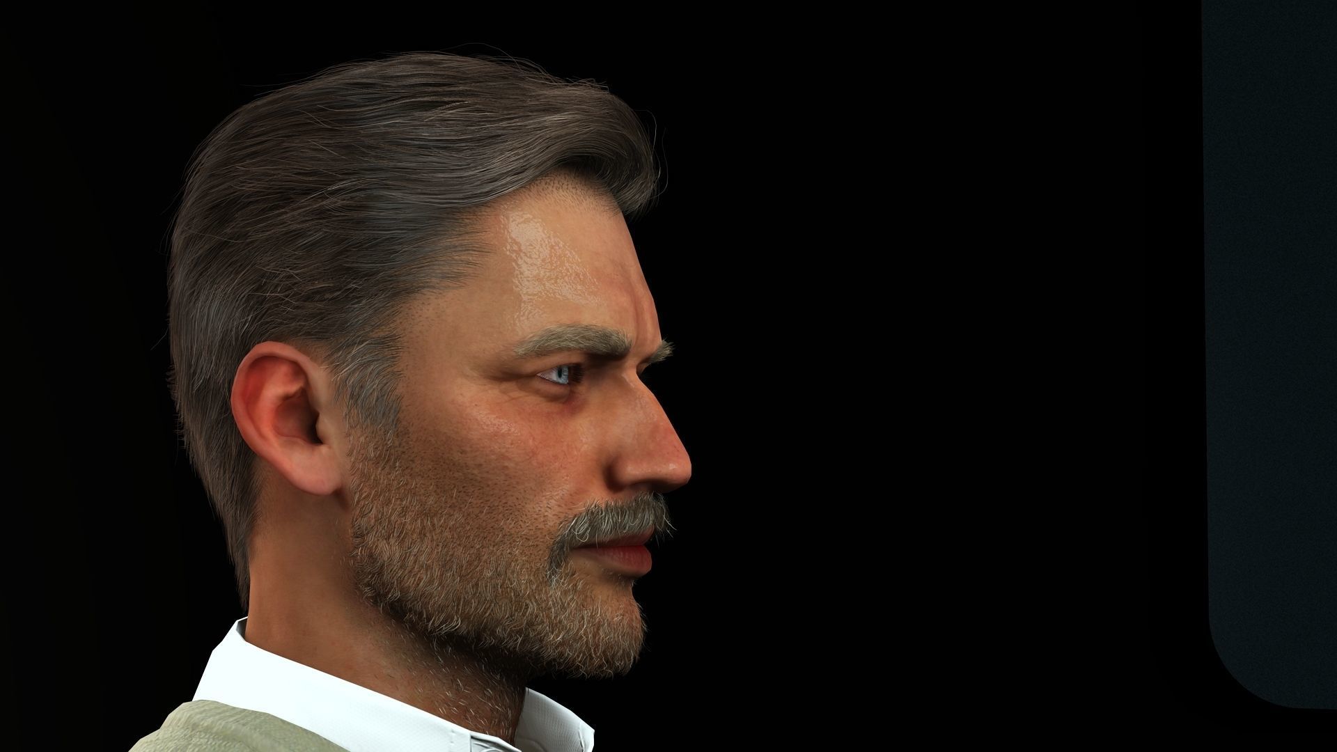 3D model Game Ready Officer Man Rigged - Texture - Materials - 3 Lv ...