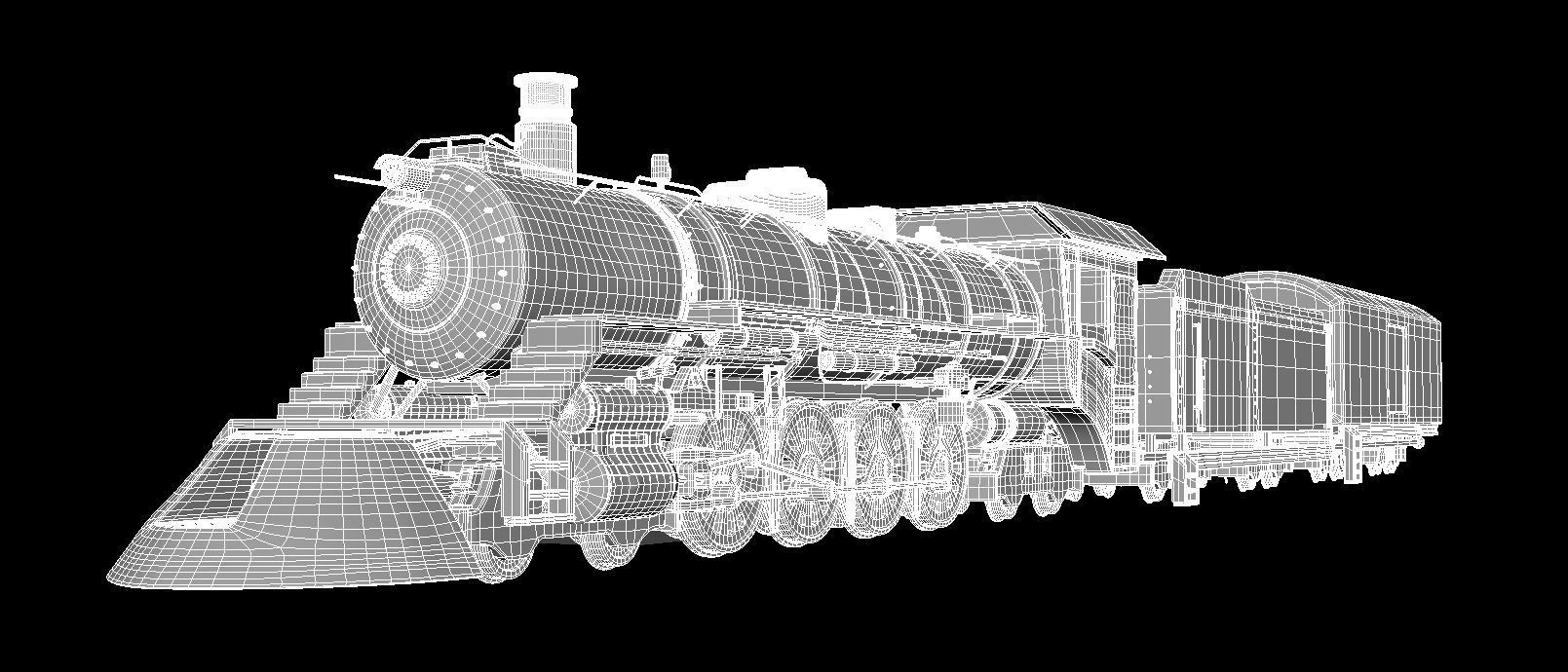 old train 3D model | CGTrader