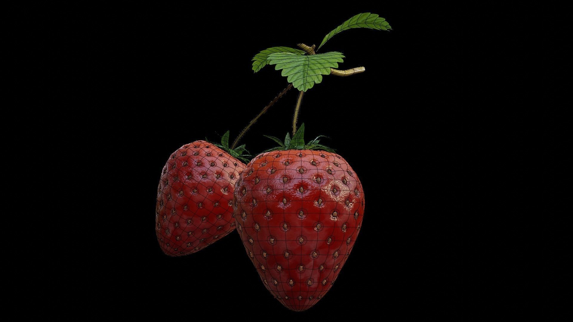 STRAW BERRY 3D model | CGTrader
