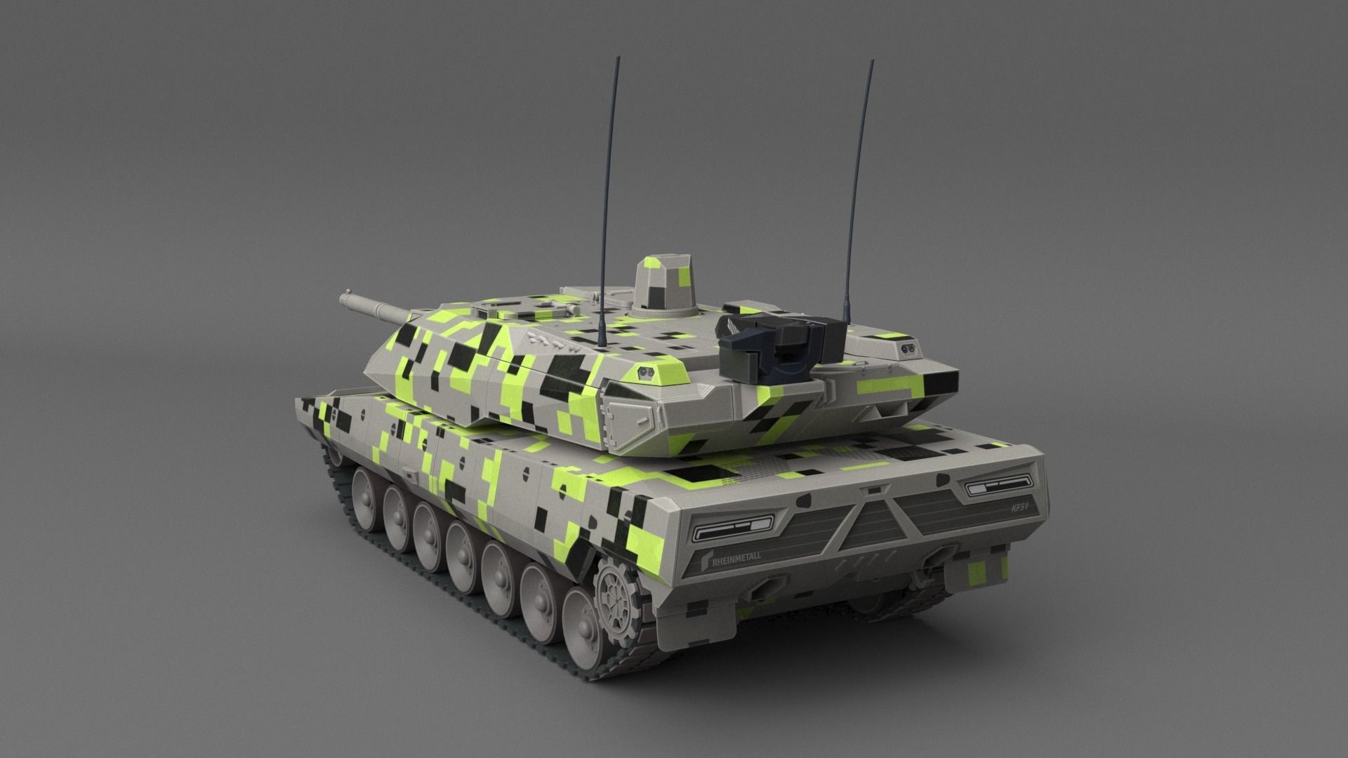 3D model KF51 Panther VR / AR / low-poly | CGTrader