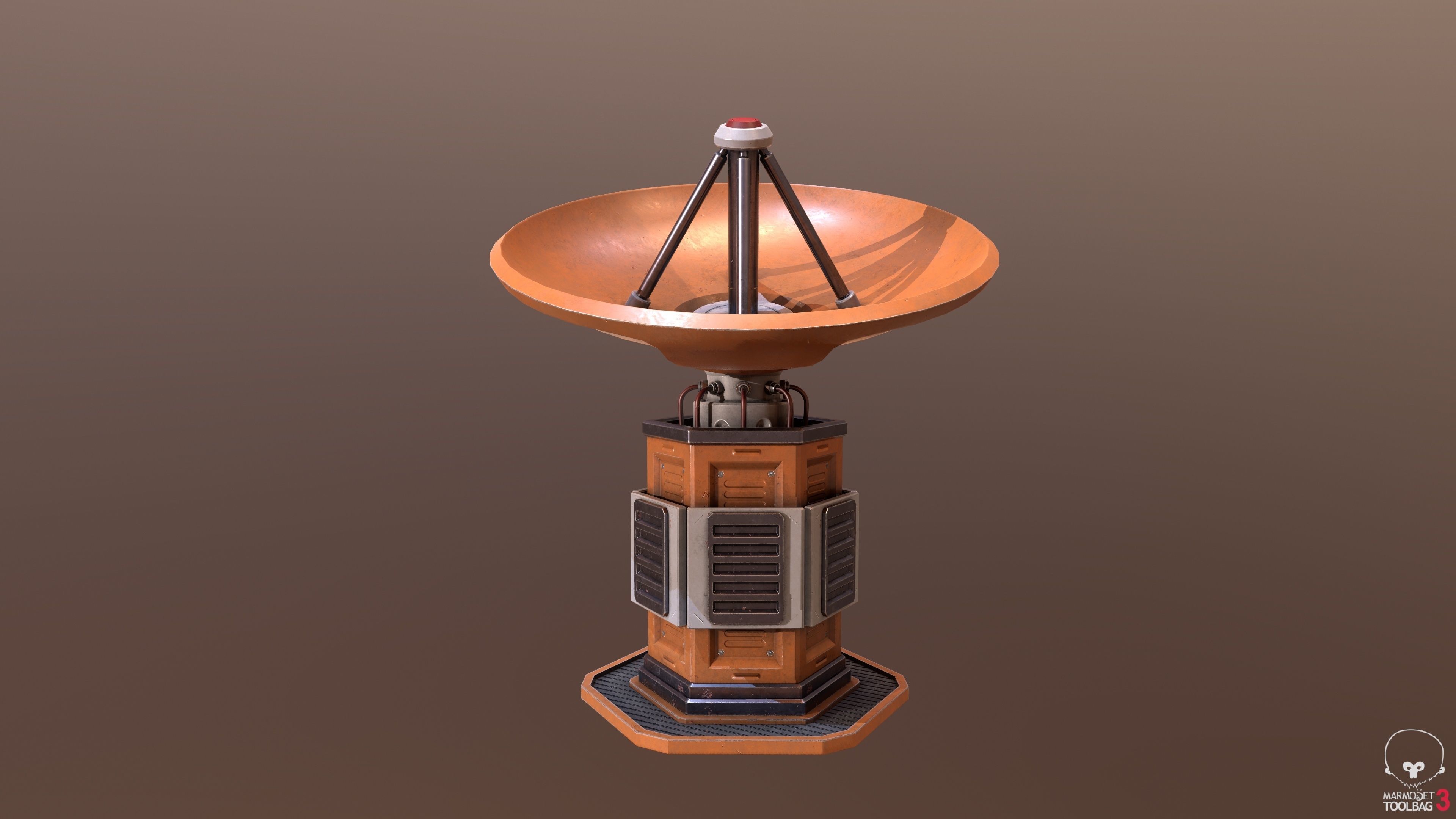 3D model Sci Fi Satellite dish VR / AR / low-poly | CGTrader