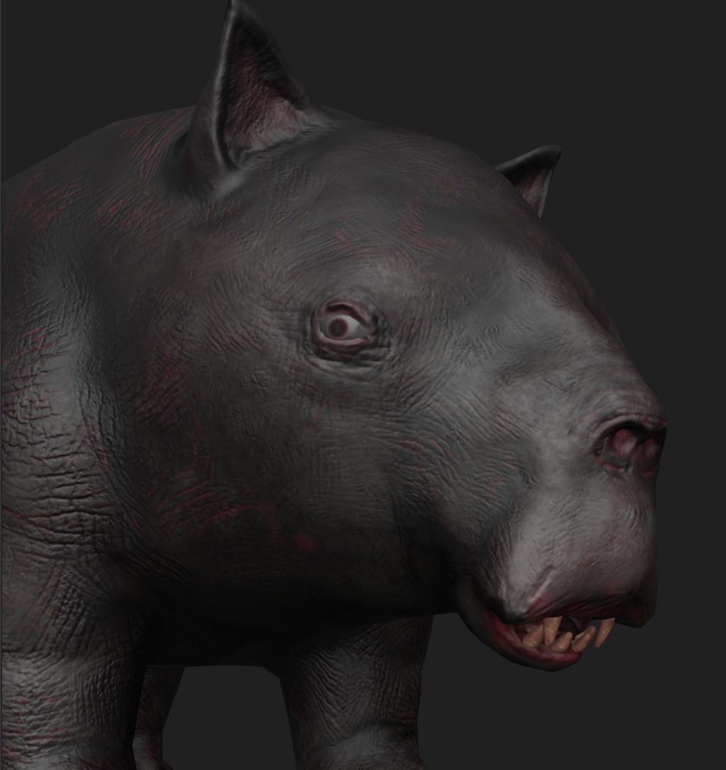 3D model Alien Pig Low-poly VR / AR / low-poly | CGTrader