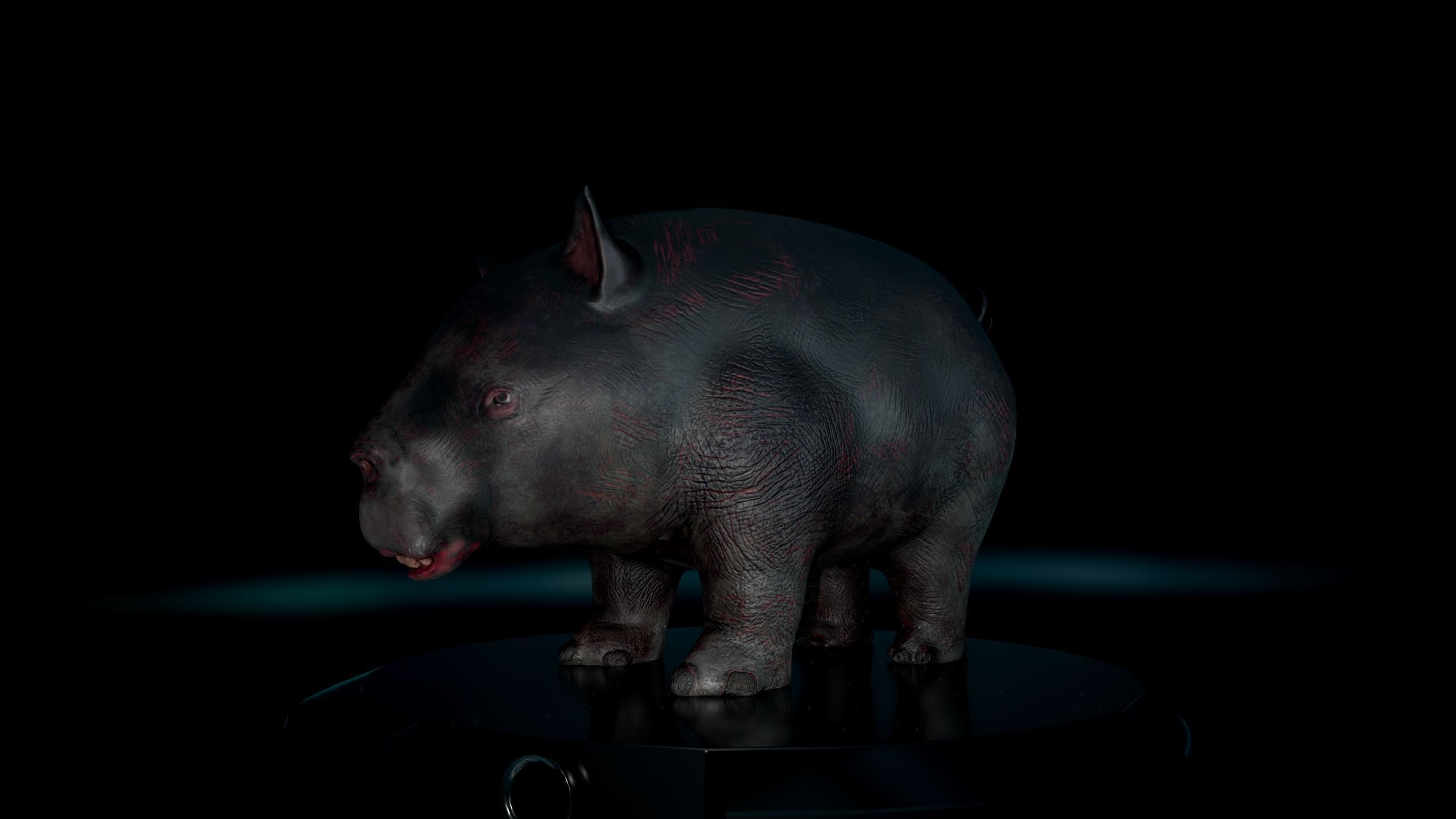 3D model Alien Pig Low-poly VR / AR / low-poly | CGTrader
