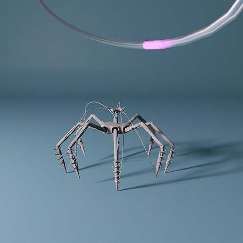 full rigged sci-fi spider 3D model animated rigged | CGTrader