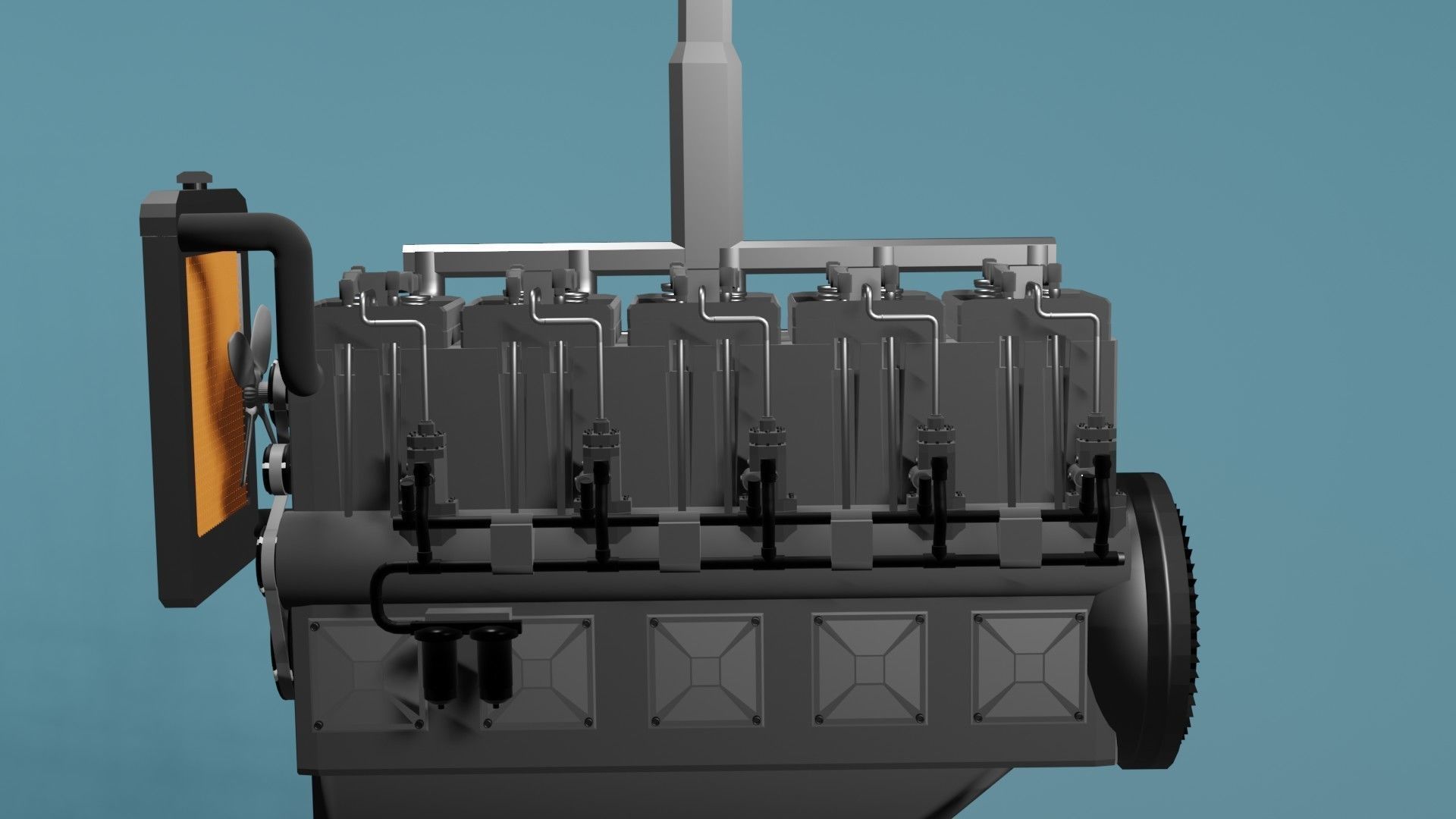 Mechnical Engine 3D model | CGTrader