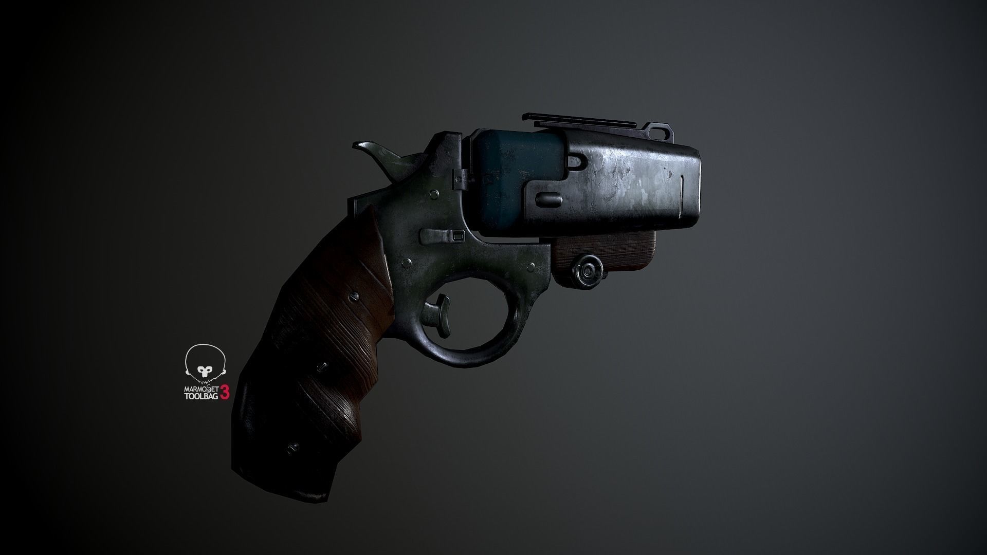 3D model Wasp gun Pistol revolver Low-poly VR / AR / low-poly | CGTrader