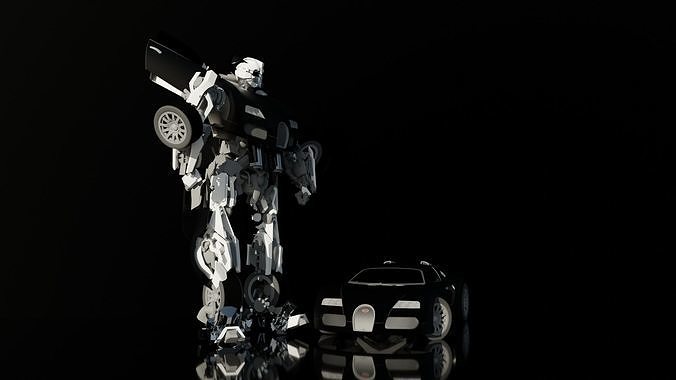 3D model Bugatti Transformer VR / AR / low-poly | CGTrader