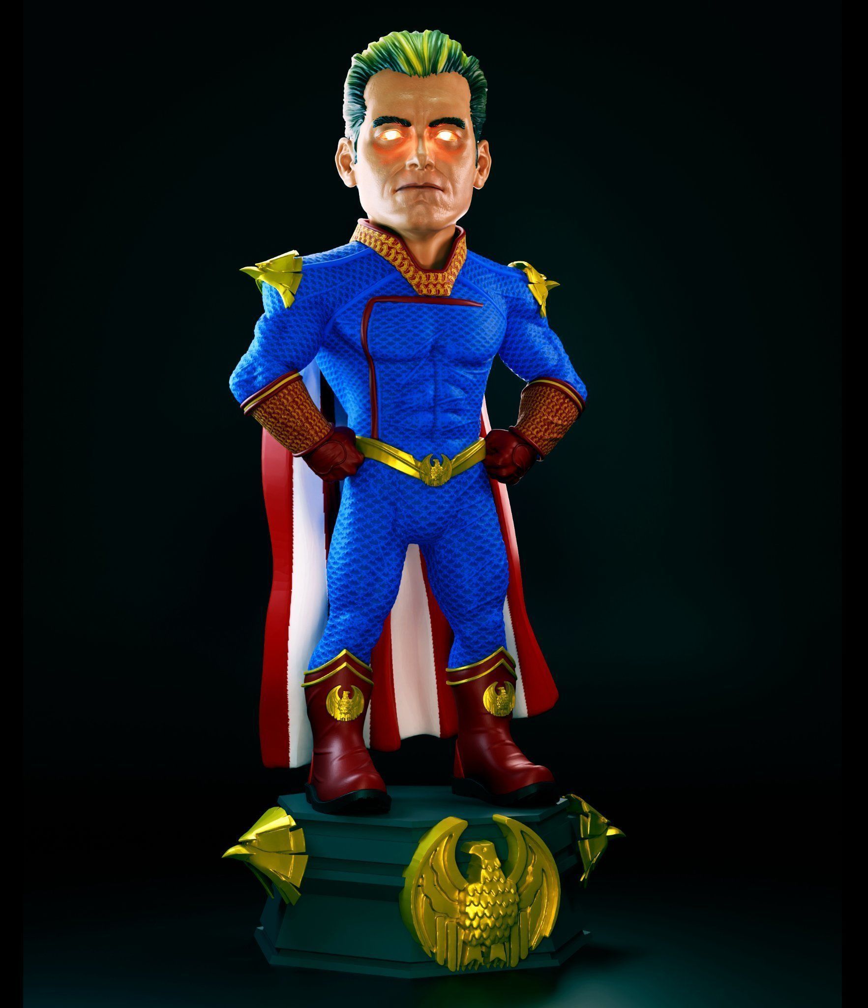 Tiny Homelander 3D model 3D printable | CGTrader
