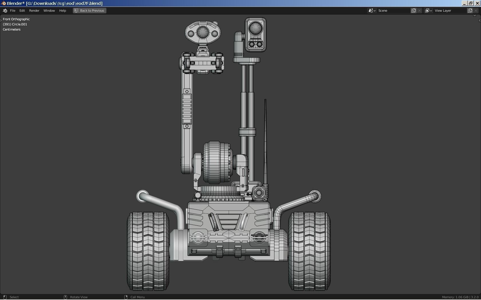 Bomb Disposal Robot 3D model rigged | CGTrader