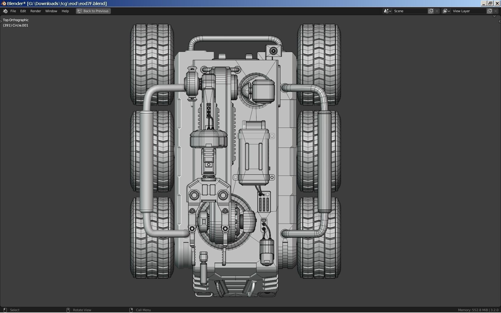Bomb Disposal Robot 3D model rigged | CGTrader