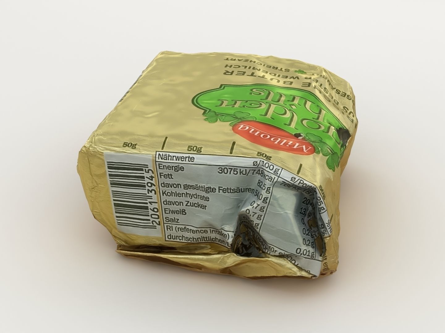Butter gold wrapper 3D model | CGTrader