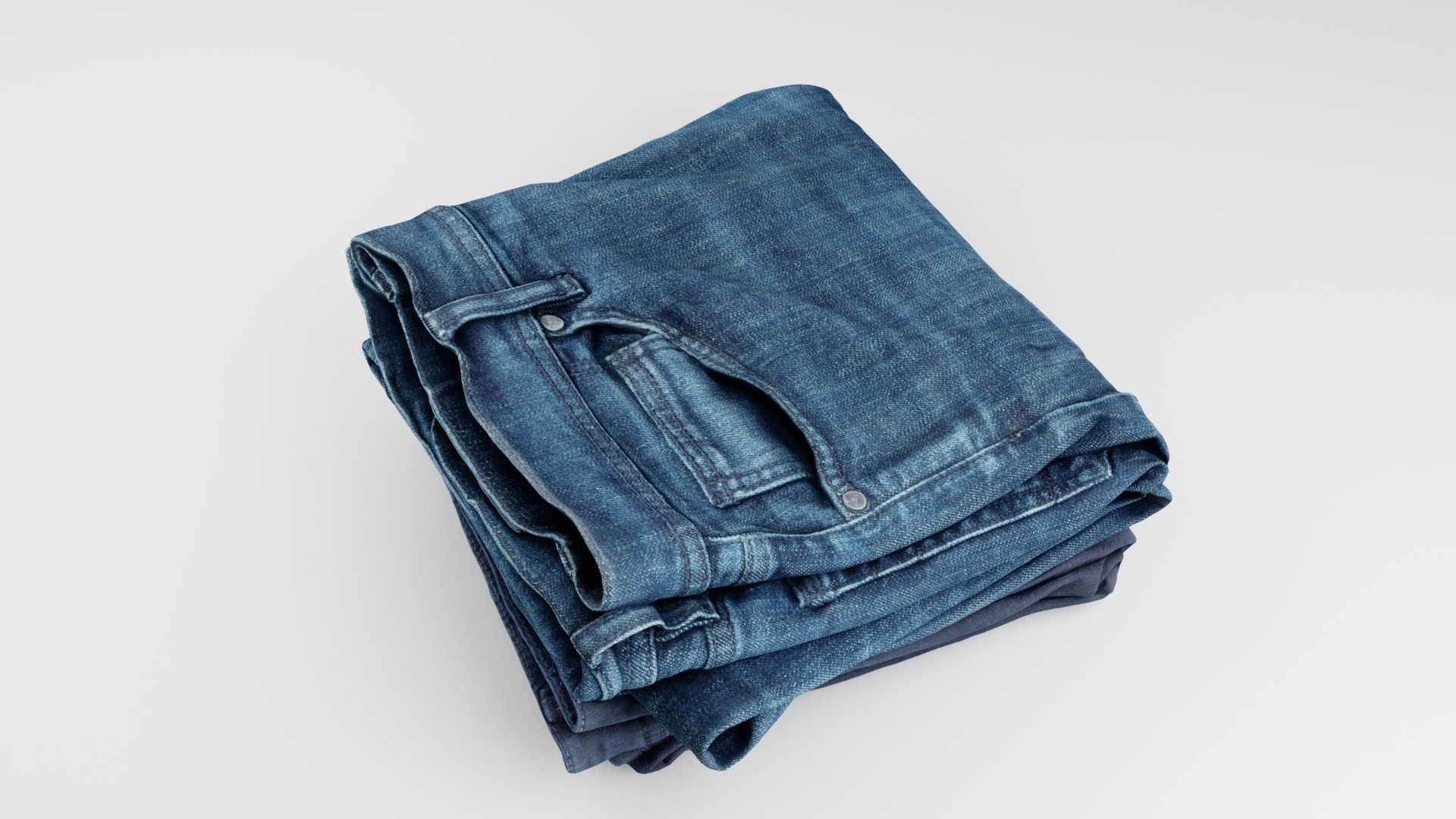 Jeans and pants 13 items collection heap stack pile of jeans 3D model ...