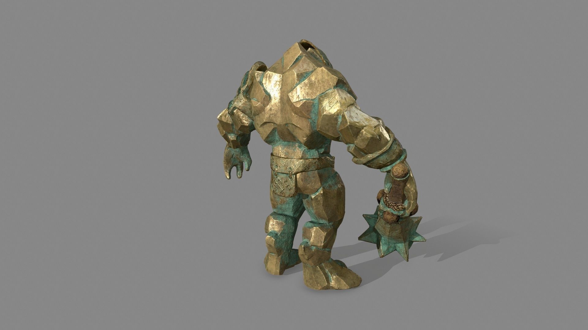3D model gold monster VR / AR / low-poly | CGTrader