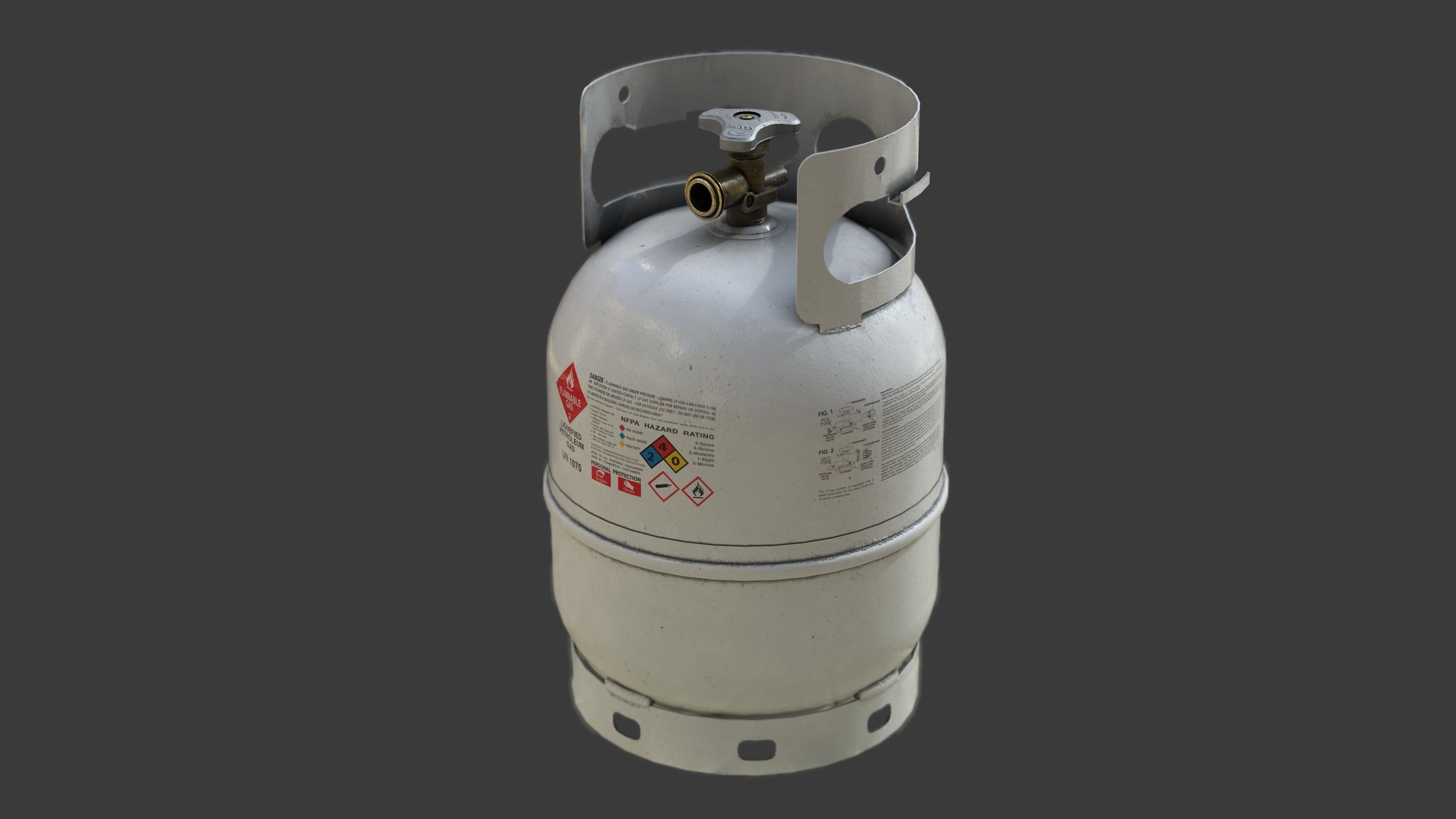 3D model Propane tank cylinder VR / AR / low-poly | CGTrader