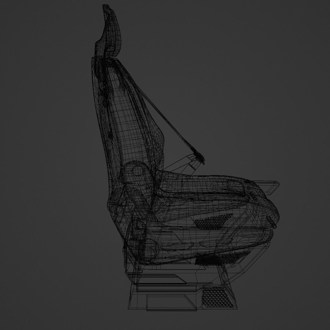 sci-fi seat free VR / AR / low-poly 3D model | CGTrader