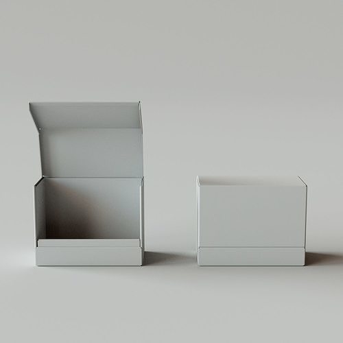 Riged flip top box - Premium Package 3D model | CGTrader