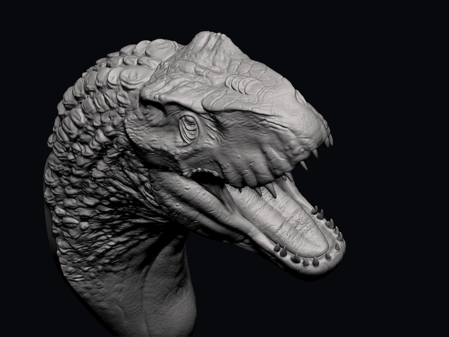 T REX Head - STL 3D model 3D printable | CGTrader