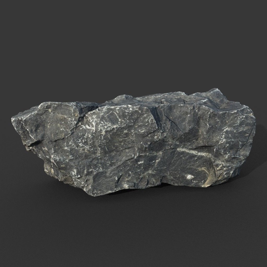 3D model Gray Sharp Rock 220801 Photogrammetry - Ultra HD 16K Textures ...