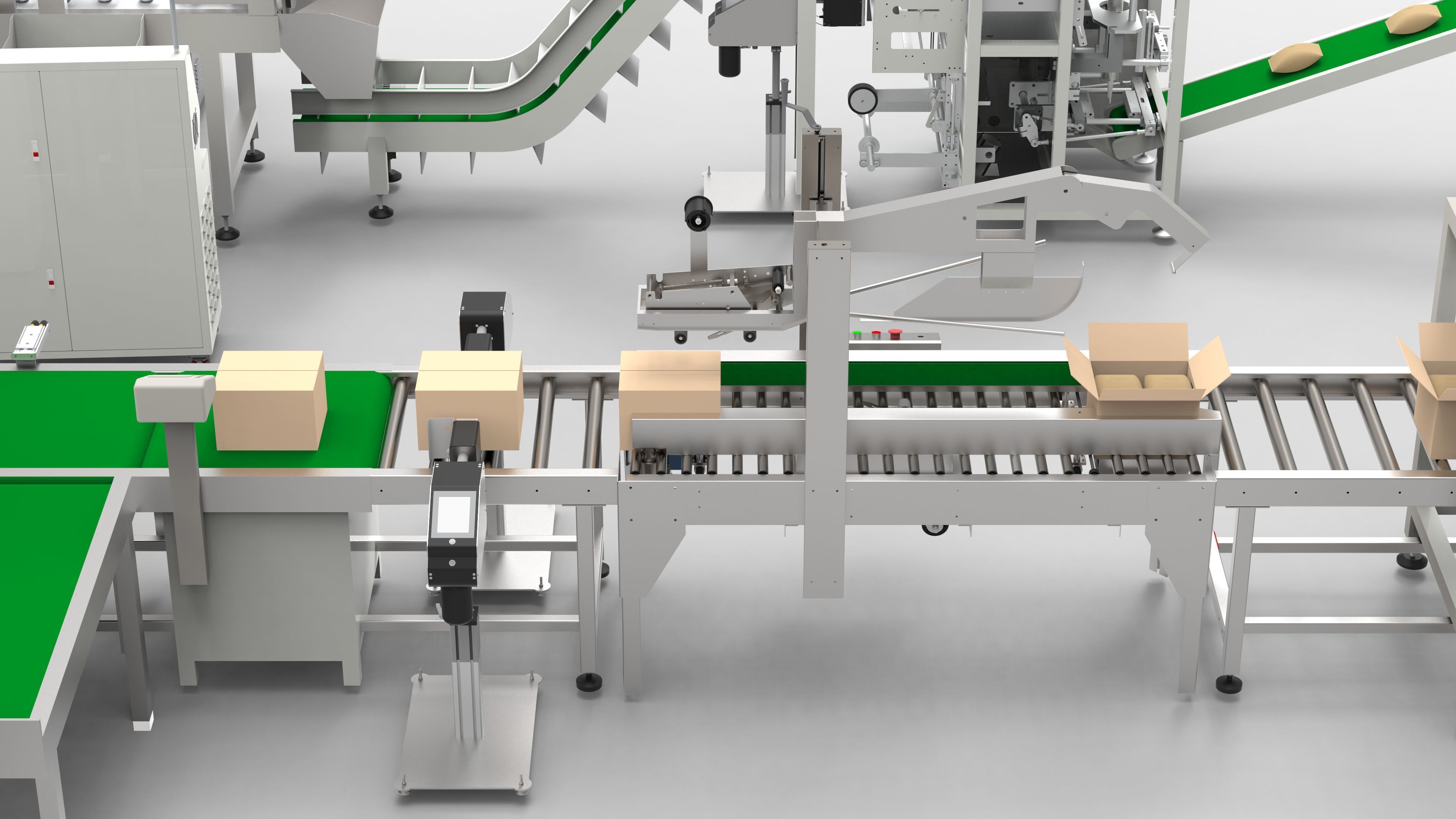 Automatic Plastic Parts Production Line 3D model | CGTrader
