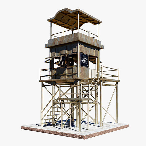 Military Tower 3D model | CGTrader