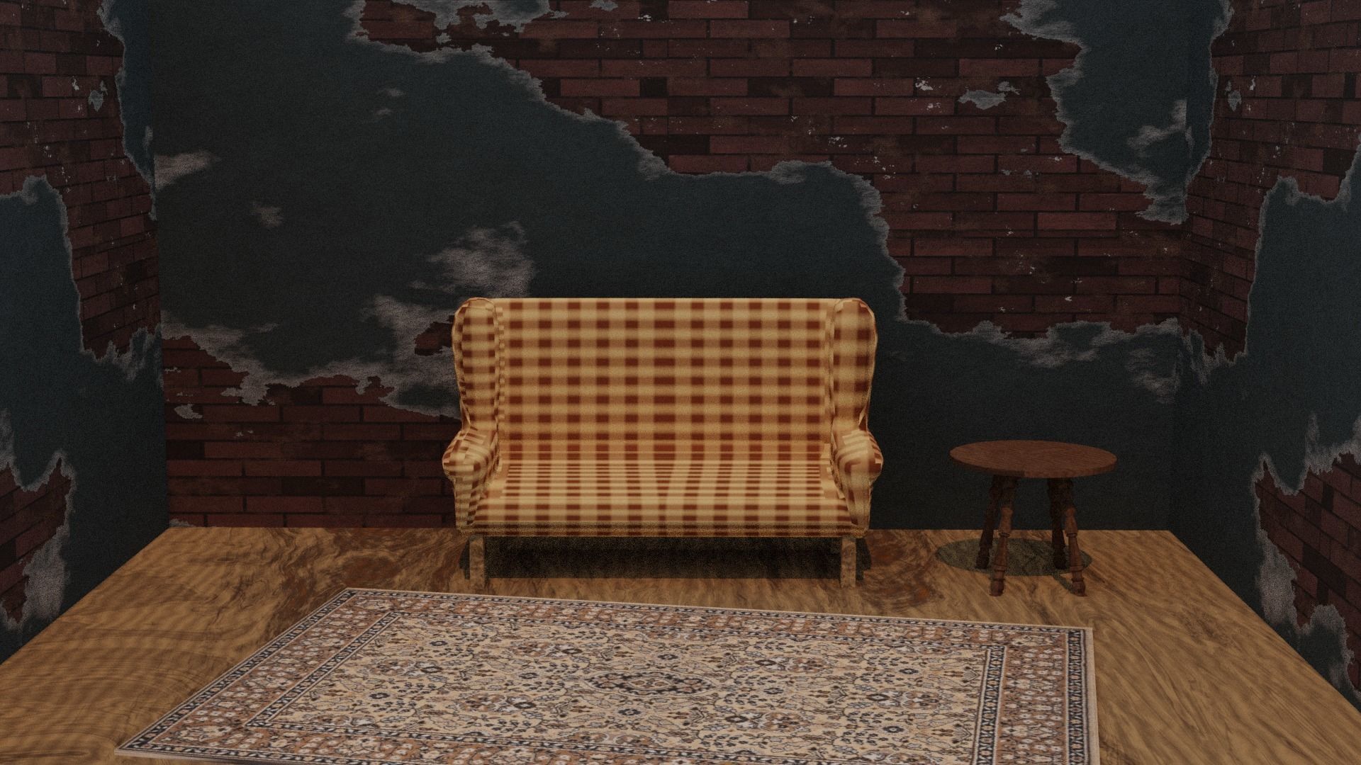3D model Horror Living Room Set 3D model VR / AR / low-poly | CGTrader