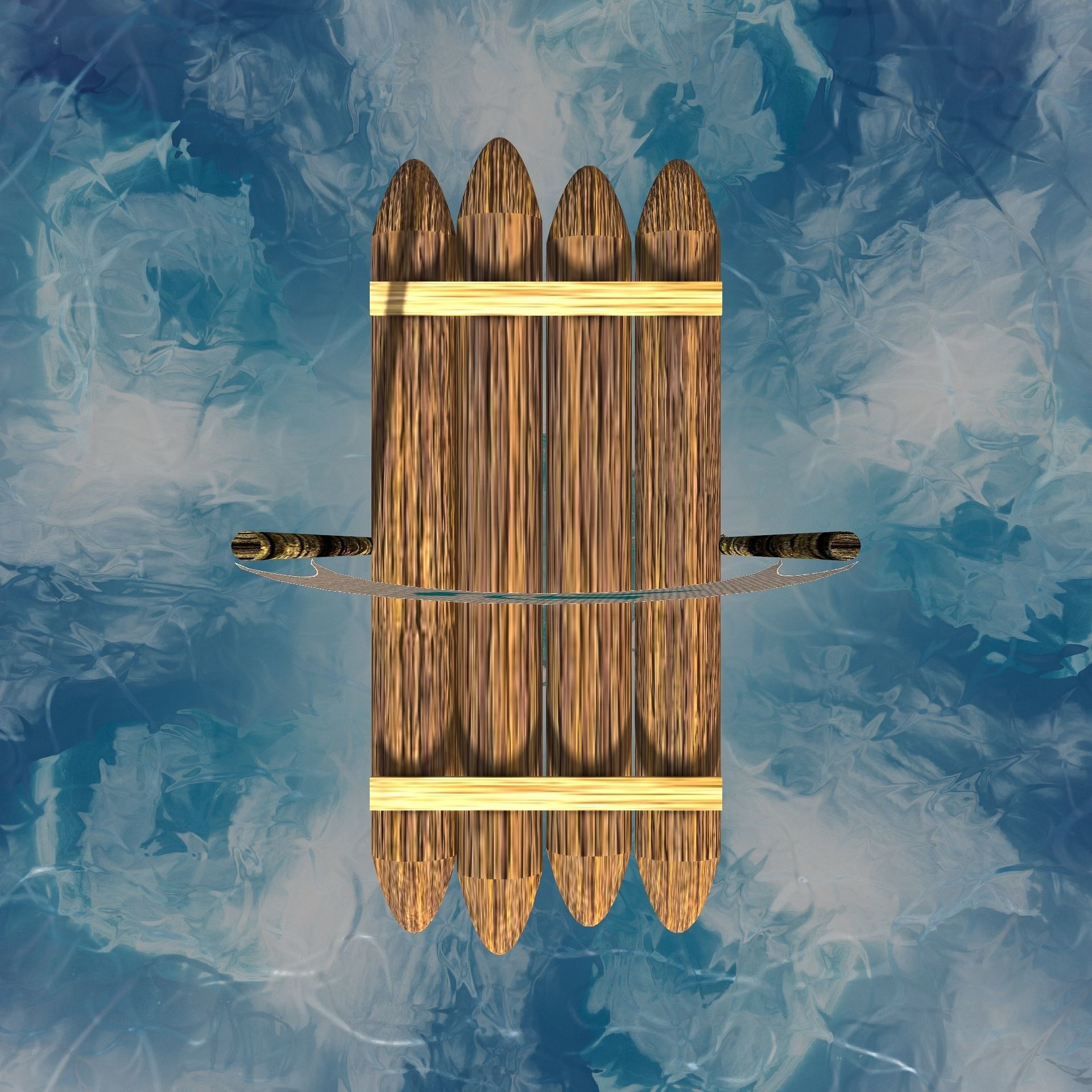 3D model Sail Raft VR / AR / low-poly | CGTrader