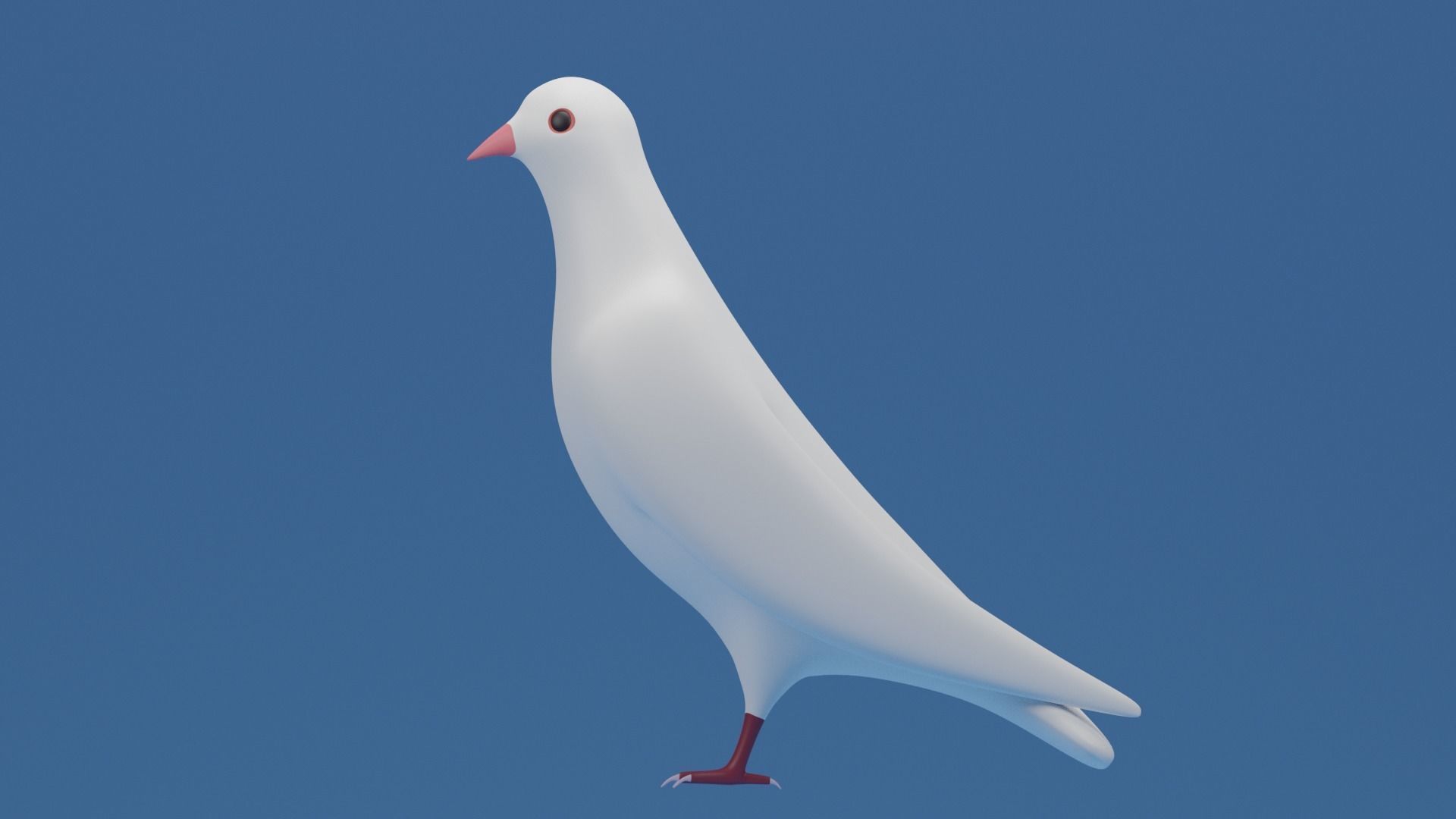 3D model Cartoon Cute Pigeon Dove VR / AR / low-poly | CGTrader