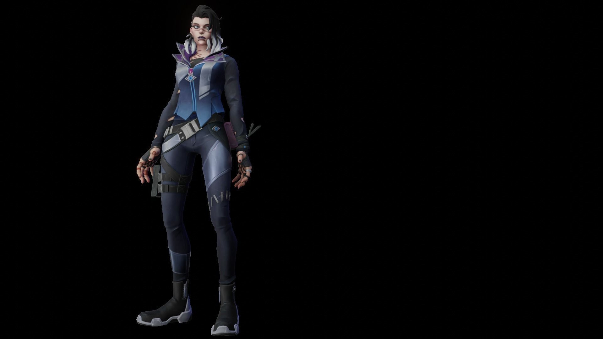 Fade Valorant Character Rig Blender 3D model rigged | CGTrader