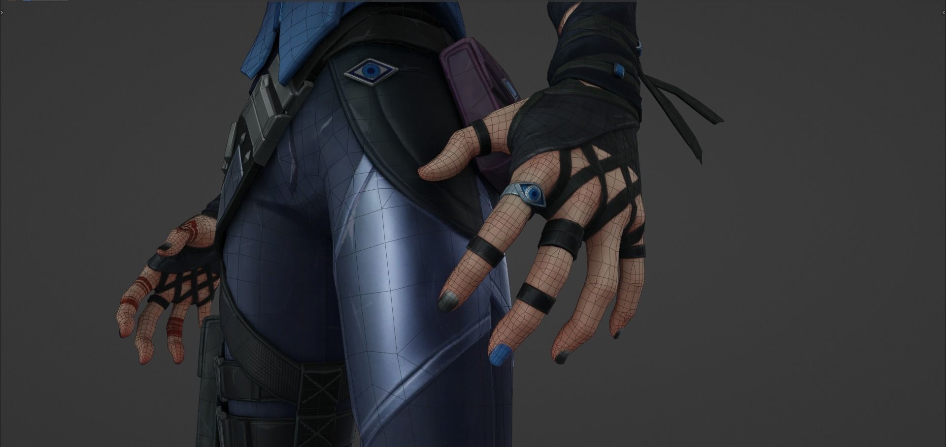 Fade Valorant Character Rig Blender 3D model rigged | CGTrader