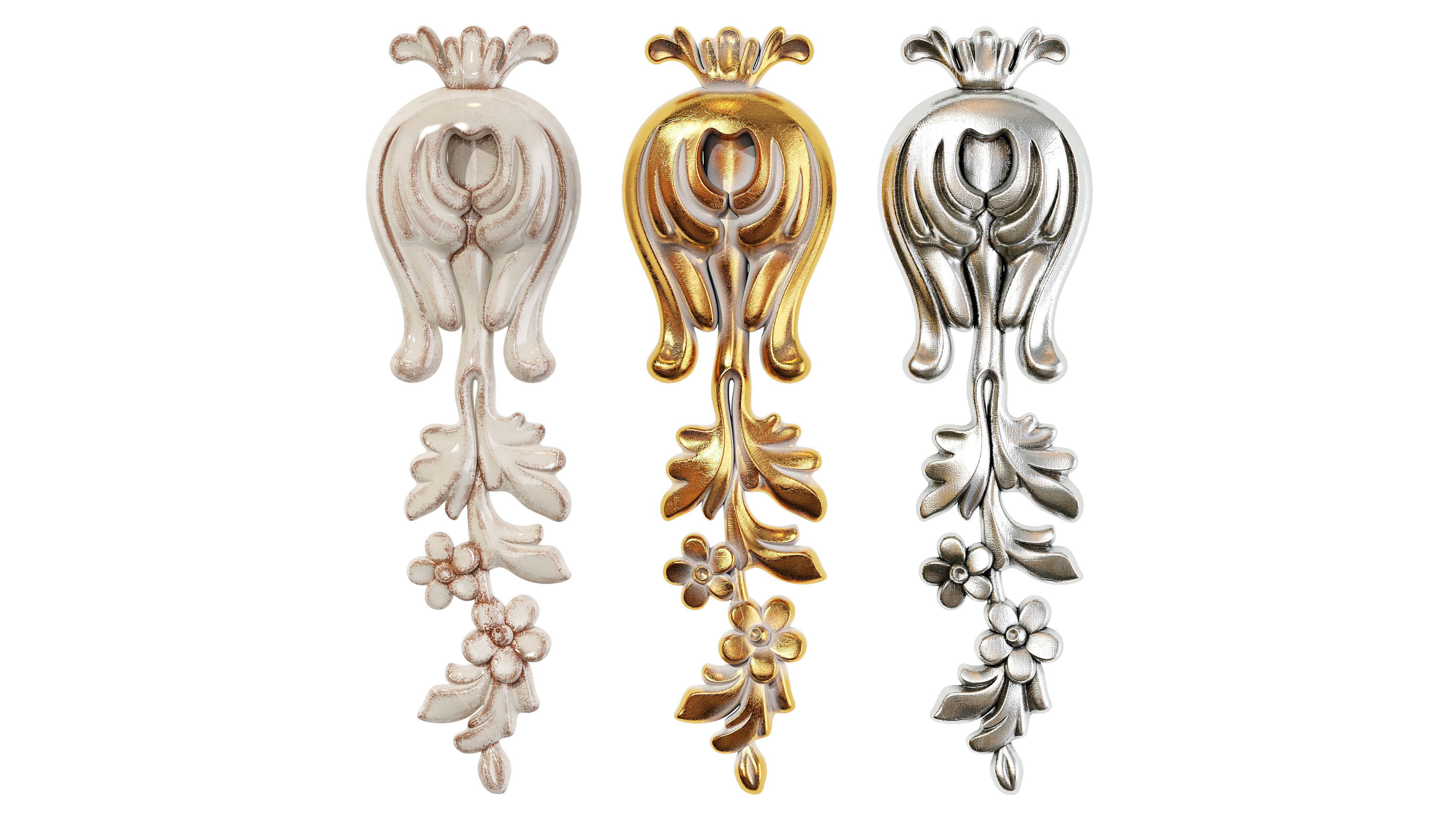 Classic carved 193 3D model | CGTrader