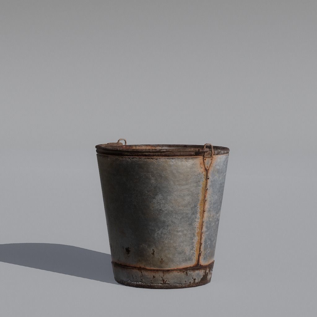 rusty bucket - rusty bucket free VR / AR / low-poly 3D model | CGTrader