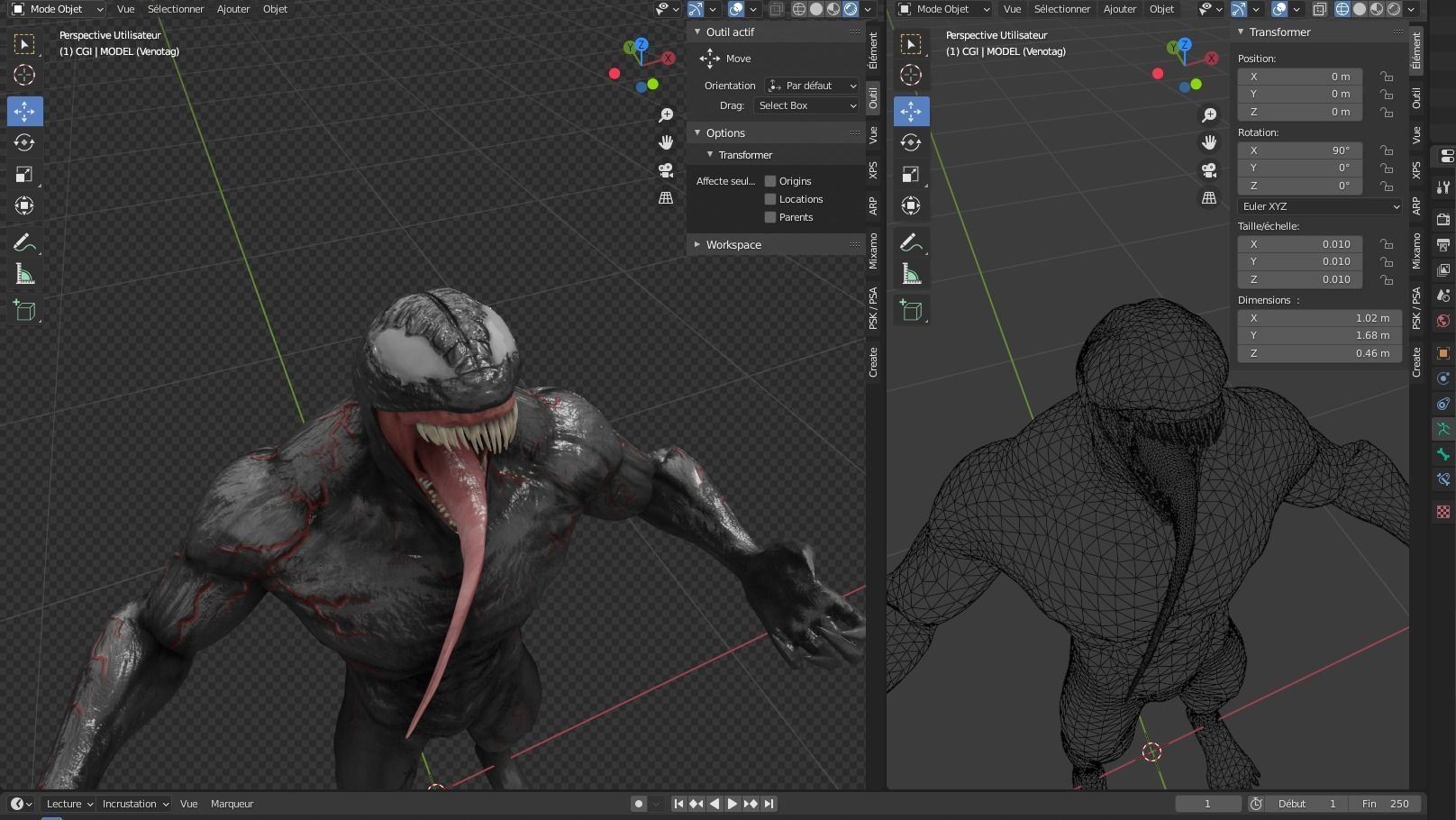 RIOT RIG BLENDER free VR / AR / low-poly 3D model animated rigged ...
