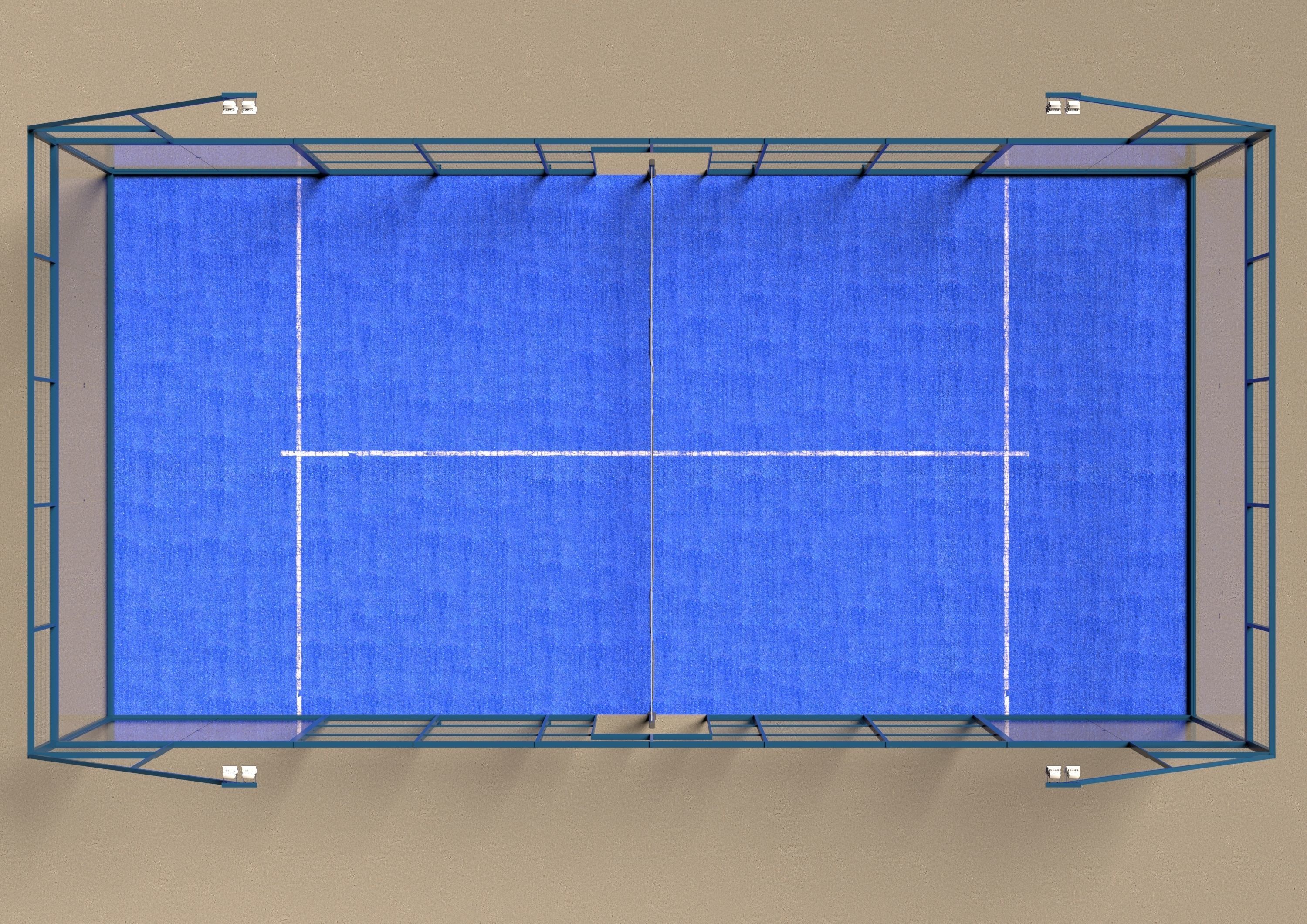 Padel Court 3D model | CGTrader