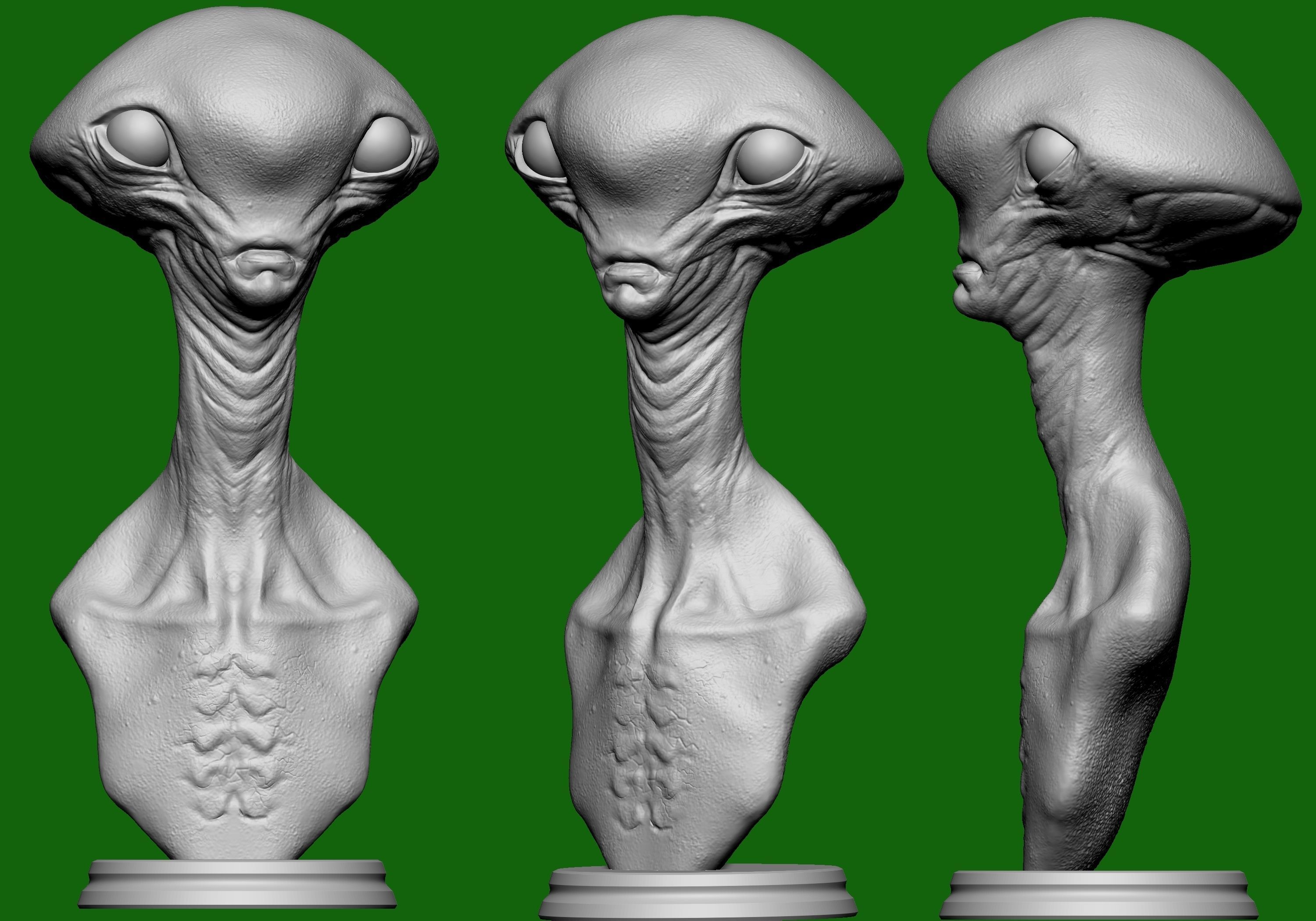 alien 3D model 3D printable | CGTrader
