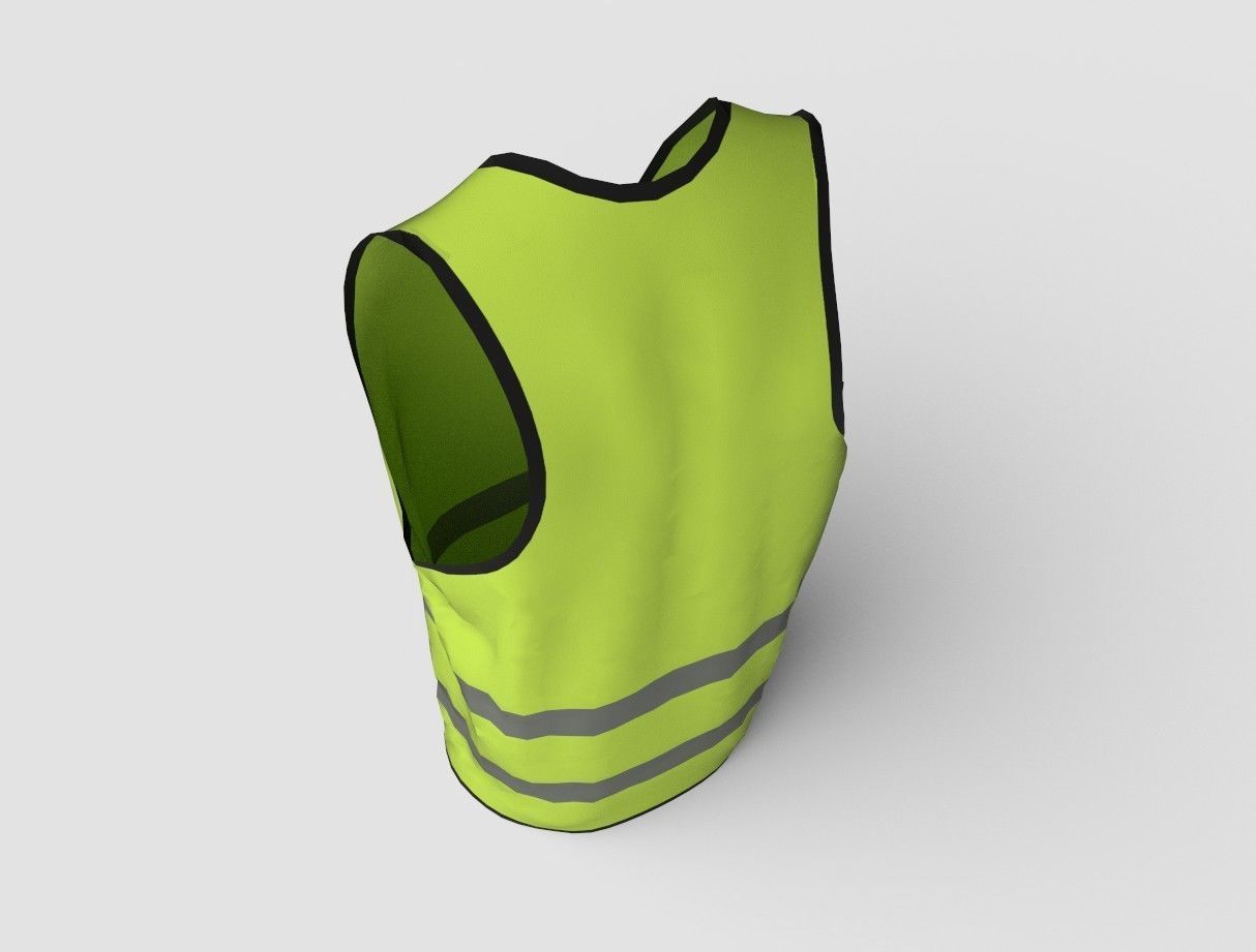 Safety Vest M1 free VR / AR / low-poly 3D model | CGTrader