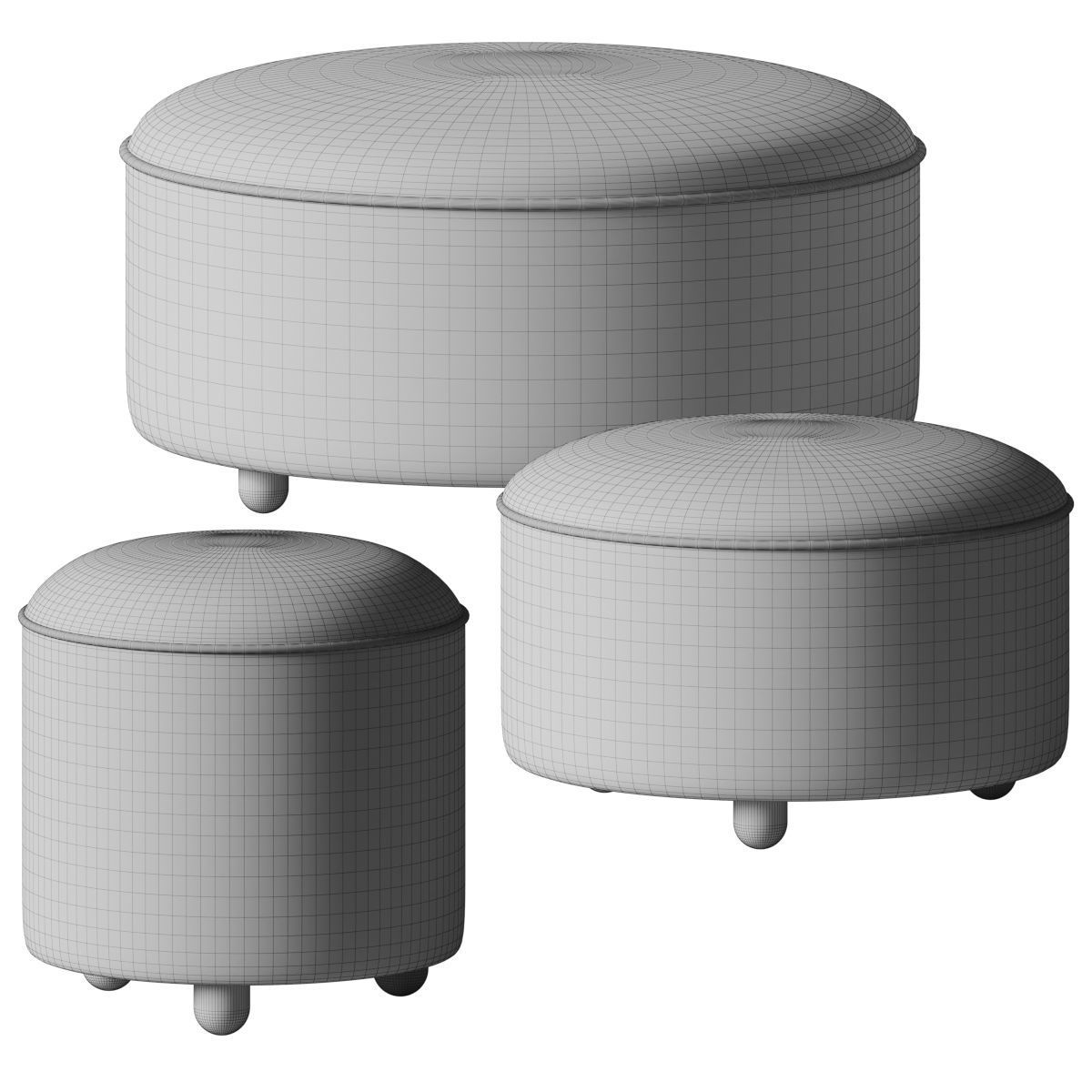 MARLY OTTOMAN - Demurodas 3D model | CGTrader