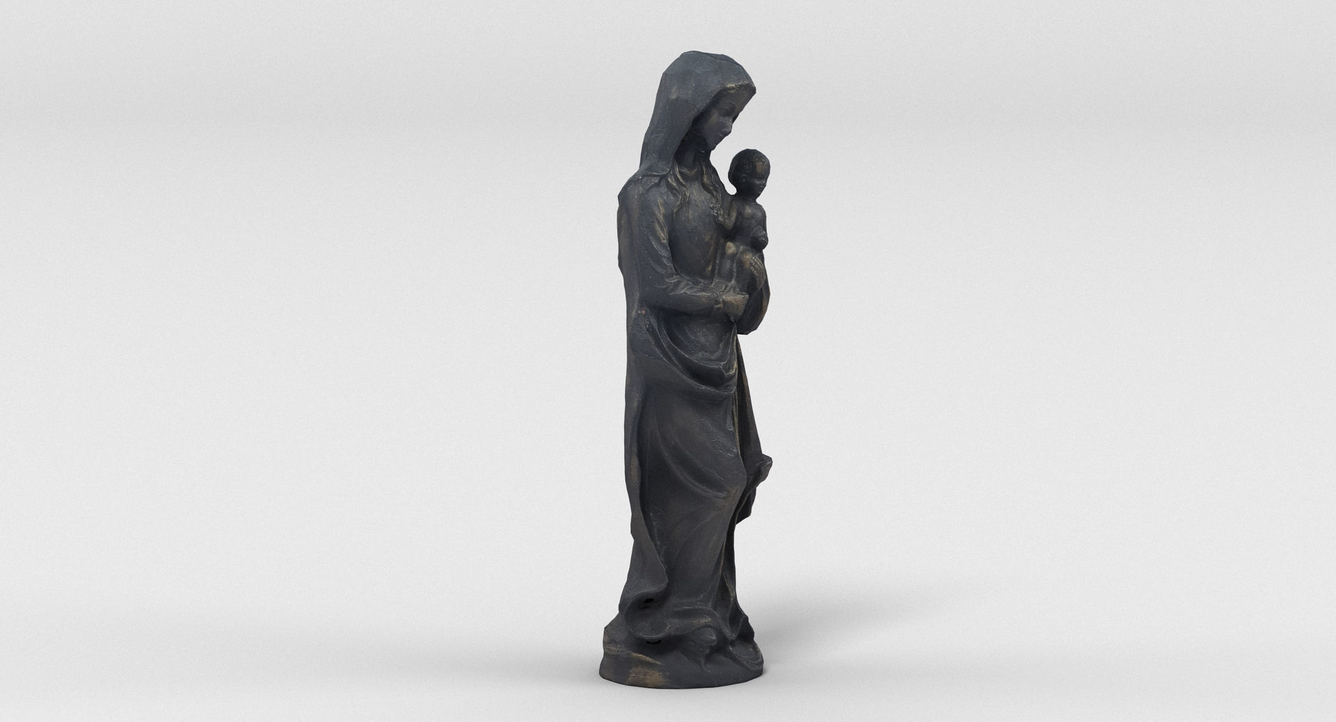 Mother Mary Religious Statue Figurine 3D model | CGTrader