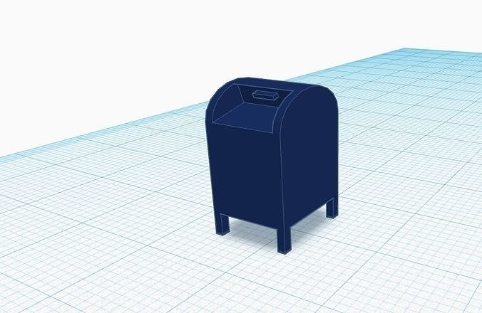 metal mail box 3D model 3D printable | CGTrader